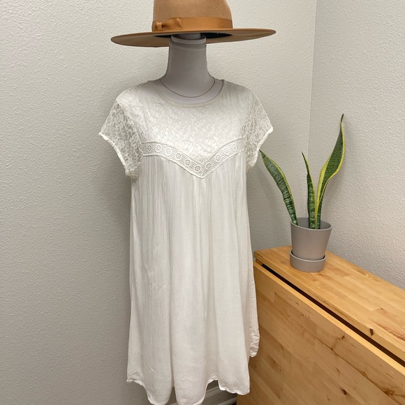 True Destiny | Dresses | True Destiny Boho Ivory Lace Dress | Poshmark